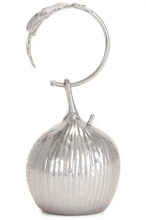 Cult Gaia Fico Pomegranate Wristlet Bag - Antique Silver