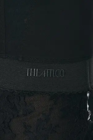 Attico Ponte Jersey Top - Black