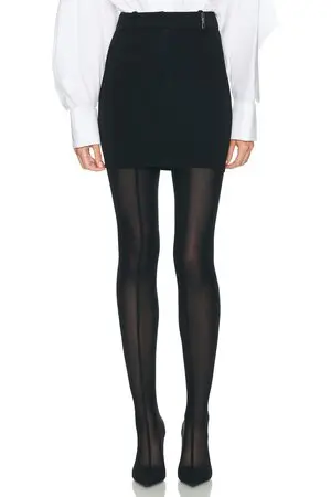 Attico Bodycon Mini Skirt - Black