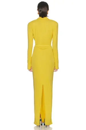 ROWEN ROSE Long Sleeve Jersey Polo Dress
