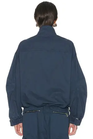 Attico Utility Bomber Jacket In Navy