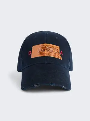 Balenciaga Logo Cap Navy - Blue