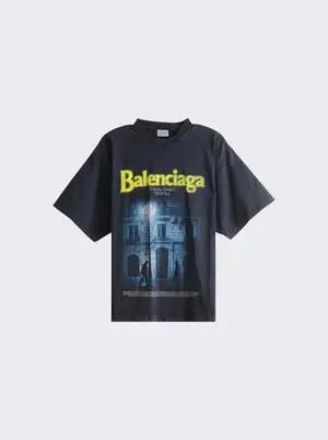 Balenciaga The Address Oversized T-shirt Faded Washed
