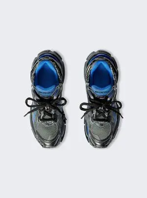 Balenciaga Runner Gradient Mesh Sneaker Blue, Grey