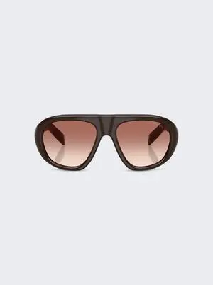 Prada Shadowplay Sunglasses Light Brown And Gradient Bordeaux Lenses