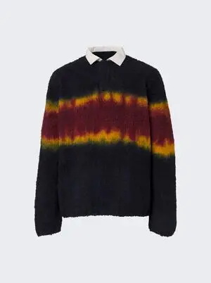 Sacai Chusen-dyed Polo Sweater