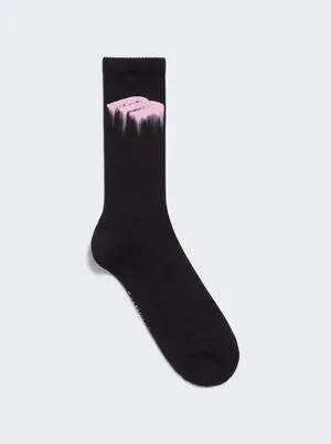 Balenciaga Wet Brush Socks And Pink - Black