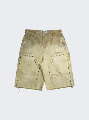 SATOSHI NAKAMOTO Danny's Carpenter Short White