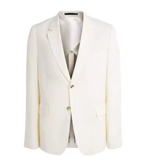 Paul Smith Linen Single-breast Blazer - Ivory