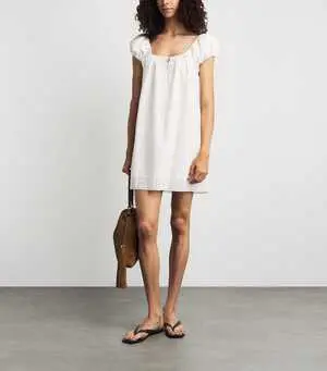 Faithfull The Brand Broderie Anglaise Serafina Mini Dress