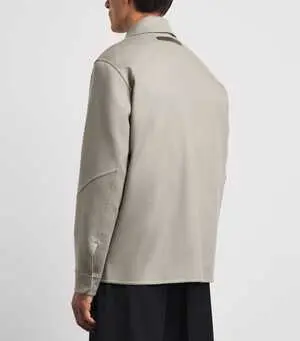 Sease Wool-blend Fleece Overshirt