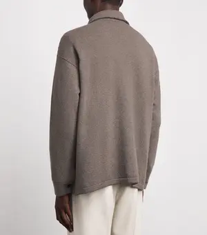 Johnstons Of Elgin Cashmere Tweel Overshirt
