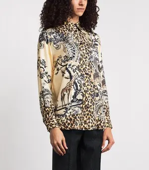 Etro Silk Leopard Shirt