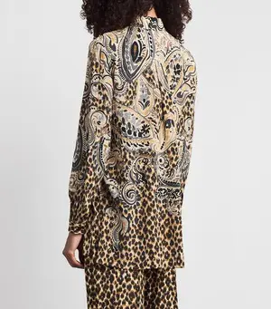 Etro Silk Leopard Shirt