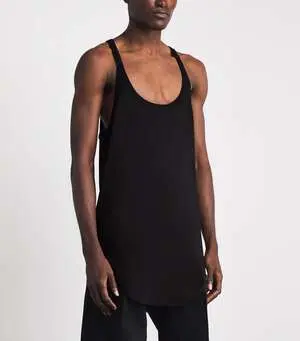 Rick Owens Wool-silk Pony Tank Top - Black