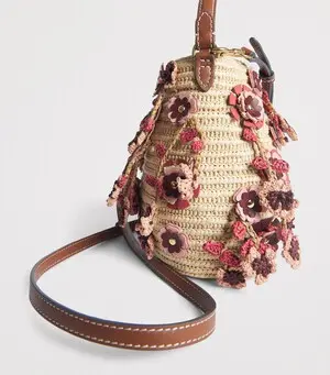 ANYA HINDMARCH Raffia Blossom Creature Cross-body Bag