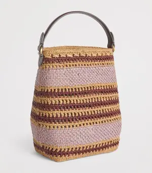 ANYA HINDMARCH Raffia Stripe Cross-body Bag