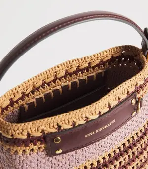 ANYA HINDMARCH Raffia Stripe Cross-body Bag