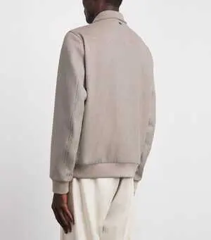 Herno Wool-cashmere Collar Bomber Jacket