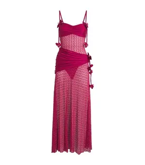 PatBO Crochet-trim Maxi Dress