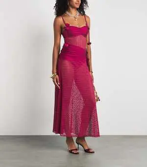 PatBO Crochet-trim Maxi Dress