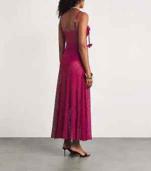 PatBO Crochet-trim Maxi Dress