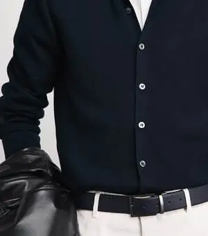 Ralph Lauren Purple Label Wool Polo Cardigan