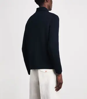 Ralph Lauren Purple Label Wool Polo Cardigan