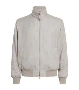 Ralph Lauren Purple Label Cashmere Silk Felton Bomber Jacket