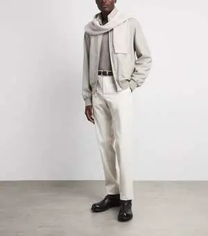 Ralph Lauren Purple Label Cashmere Silk Felton Bomber Jacket
