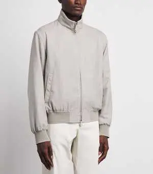 Ralph Lauren Purple Label Cashmere Silk Felton Bomber Jacket