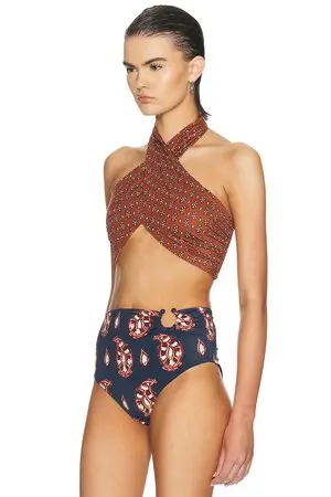 Johanna Ortiz Wrap Bikini Top