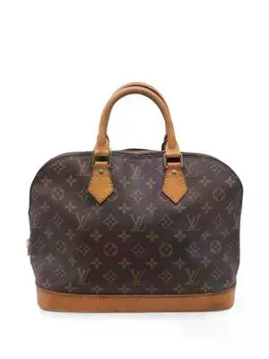 LOUIS VUITTON Monogram Alma Pm Handbag - Brown
