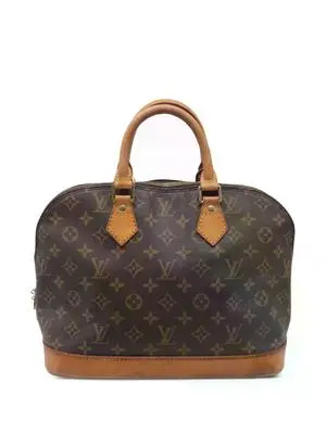 LOUIS VUITTON Monogram Alma Pm Handbag - Brown