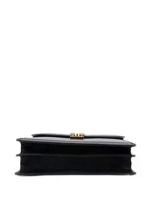 Gucci Ophidia Flap Top Handle Bag Leather Small Satchel - Black