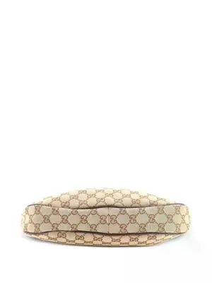 Gucci Gg Canvas Leather Medium Messenger Bag