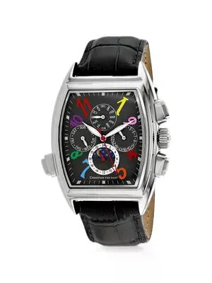 CHRISTIAN VAN SANT Chronograph Watch With Moon-phase Indicator - Black