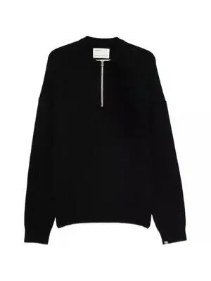 Extreme Cashmere Half-zip Sweater - Black