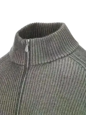 Brunello Cucinelli Ribbed-knit Zip-up Cardigan