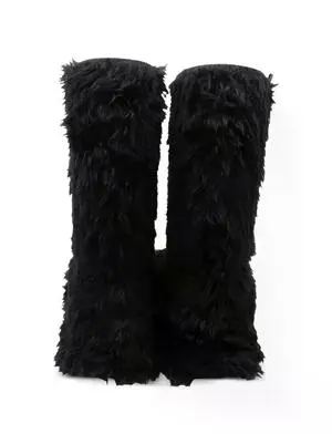 Balenciaga Crocs Faux-fur Boots
