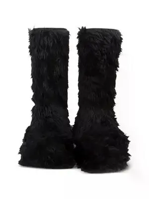 Balenciaga Crocs Faux-fur Boots