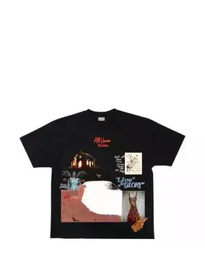 ALL HUMAN Graphic-print T-shirt - Black