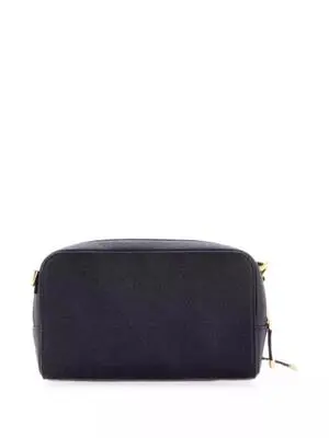 Dior Caro Double Pouch Leather Crossbody Bag - Black