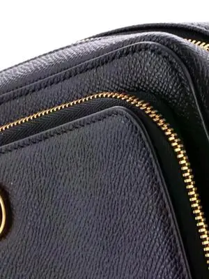 Dior Caro Double Pouch Leather Crossbody Bag