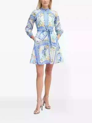 Hale Bob Lakelynn Floral Print Belted Mini Dress