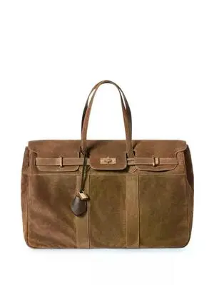 Brunello Cucinelli Explorer Suede Travel Bag - Brown