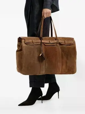 Brunello Cucinelli Explorer Suede Travel Bag