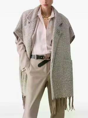 Liu Jo Long Jacquard Poncho