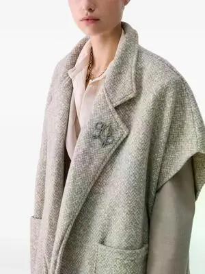 Liu Jo Long Jacquard Poncho