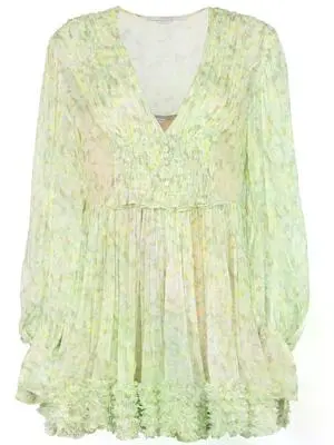 Stella McCartney Ruffle Printed Mini Dress